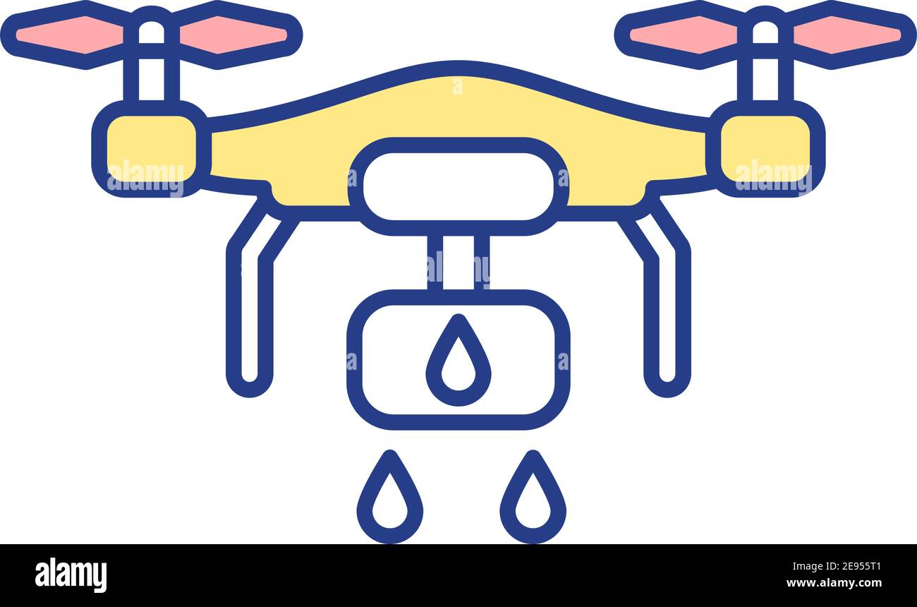 Aerial spraying crop Stock Vector Images - Alamy