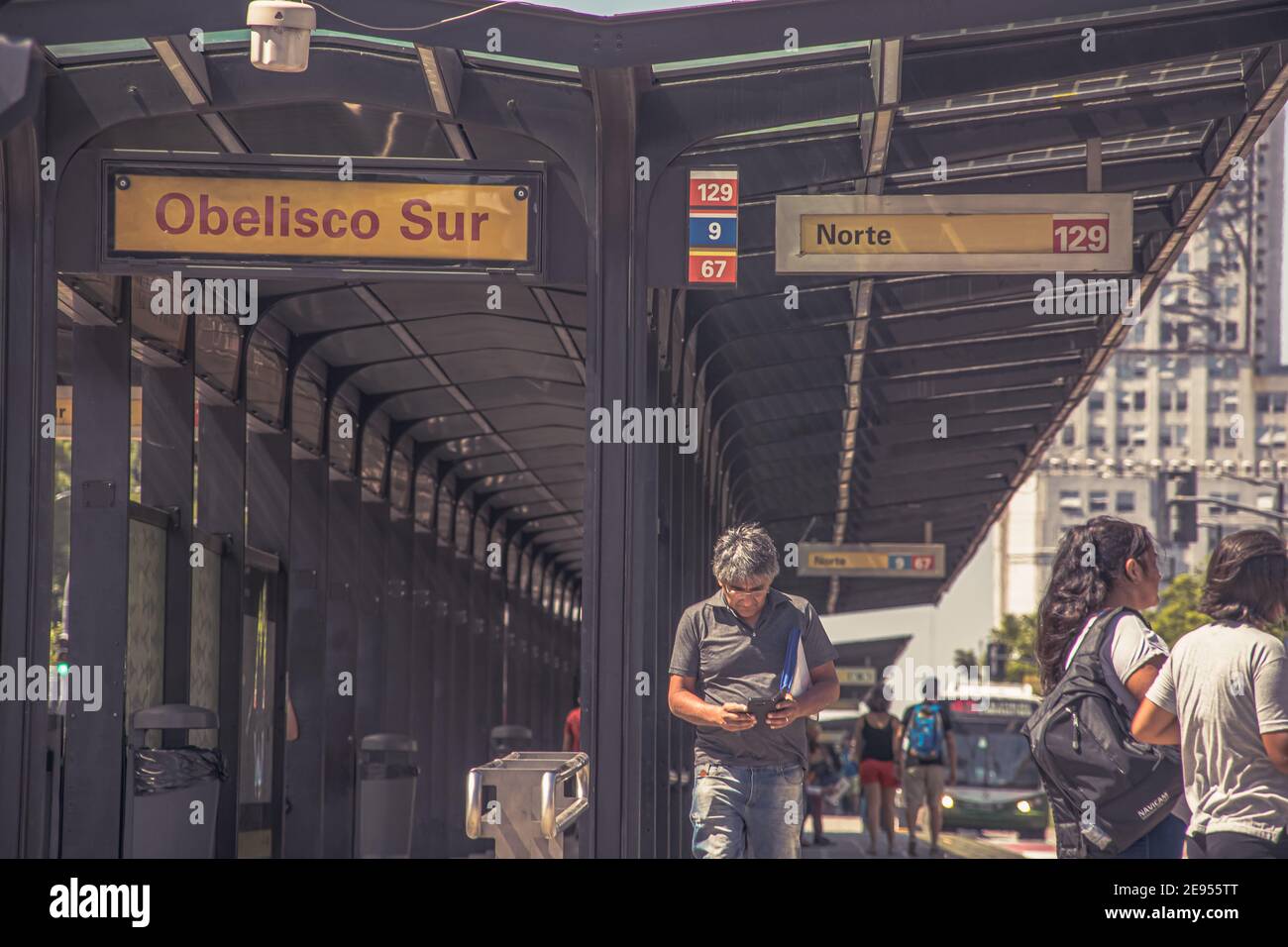 Street scene and architecture from Buenos Aires, Argentina. High ...