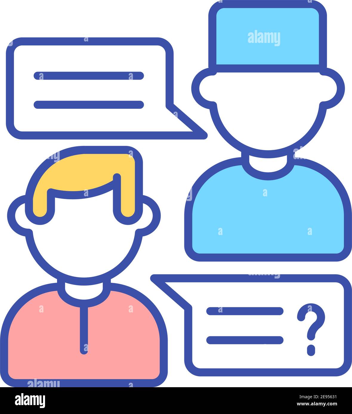 GP doctor consultation with patient RGB color icon Stock Vector Image ...