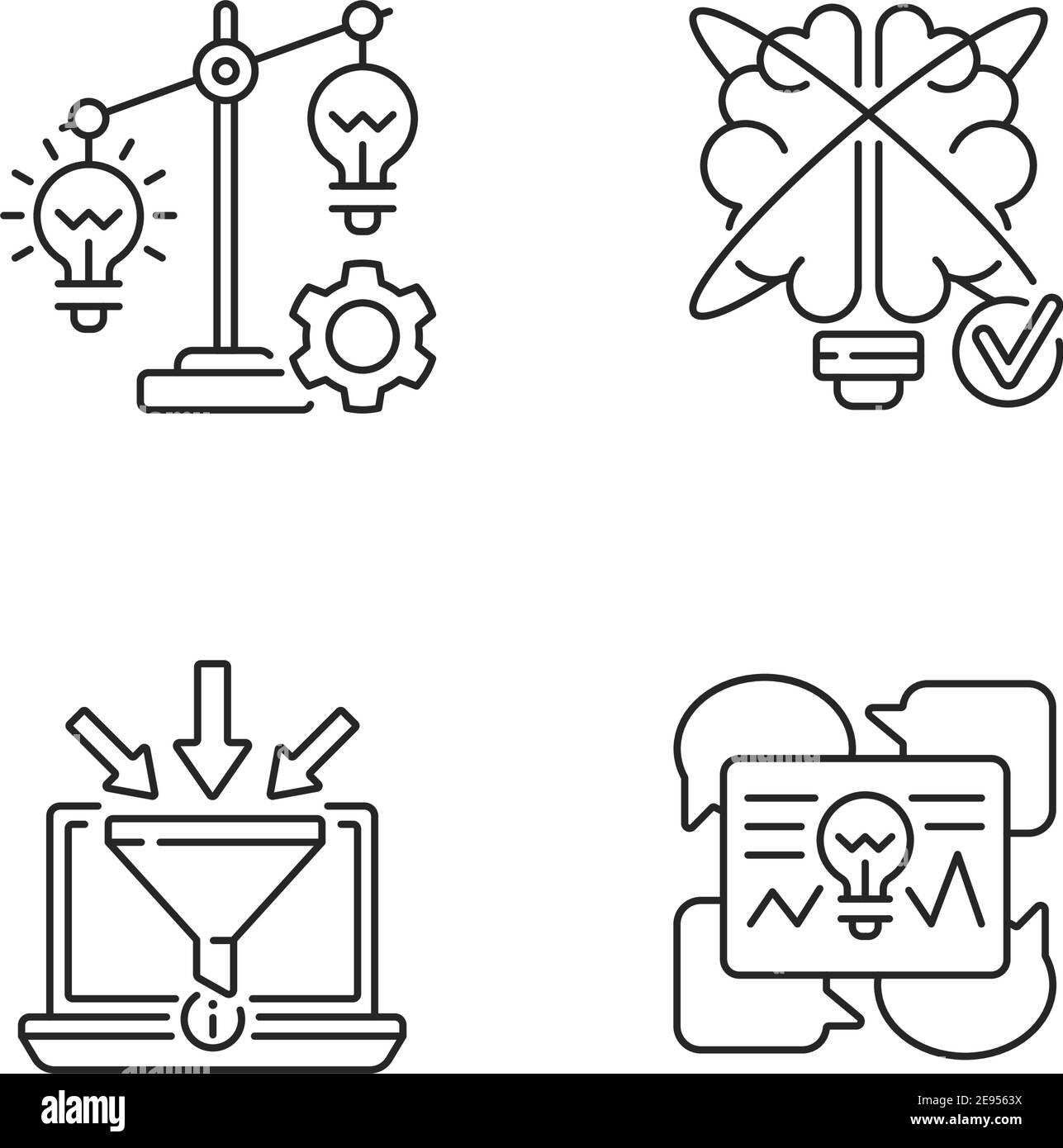 Creative thinking linear icons set Stock Vector Image & Art - Alamy Creative thinking linear icons set Stock Vector Image & Art - Alamy