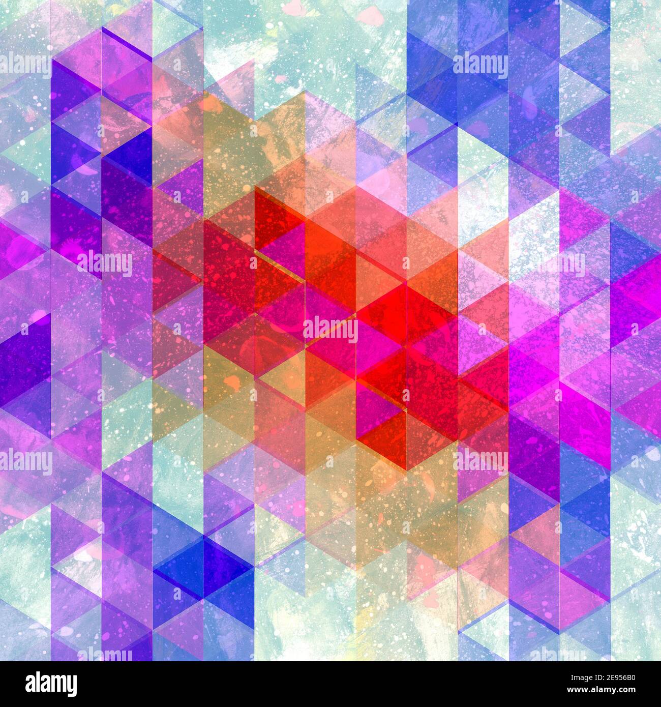 Abstract retro raster color background with geometric objects Stock ...