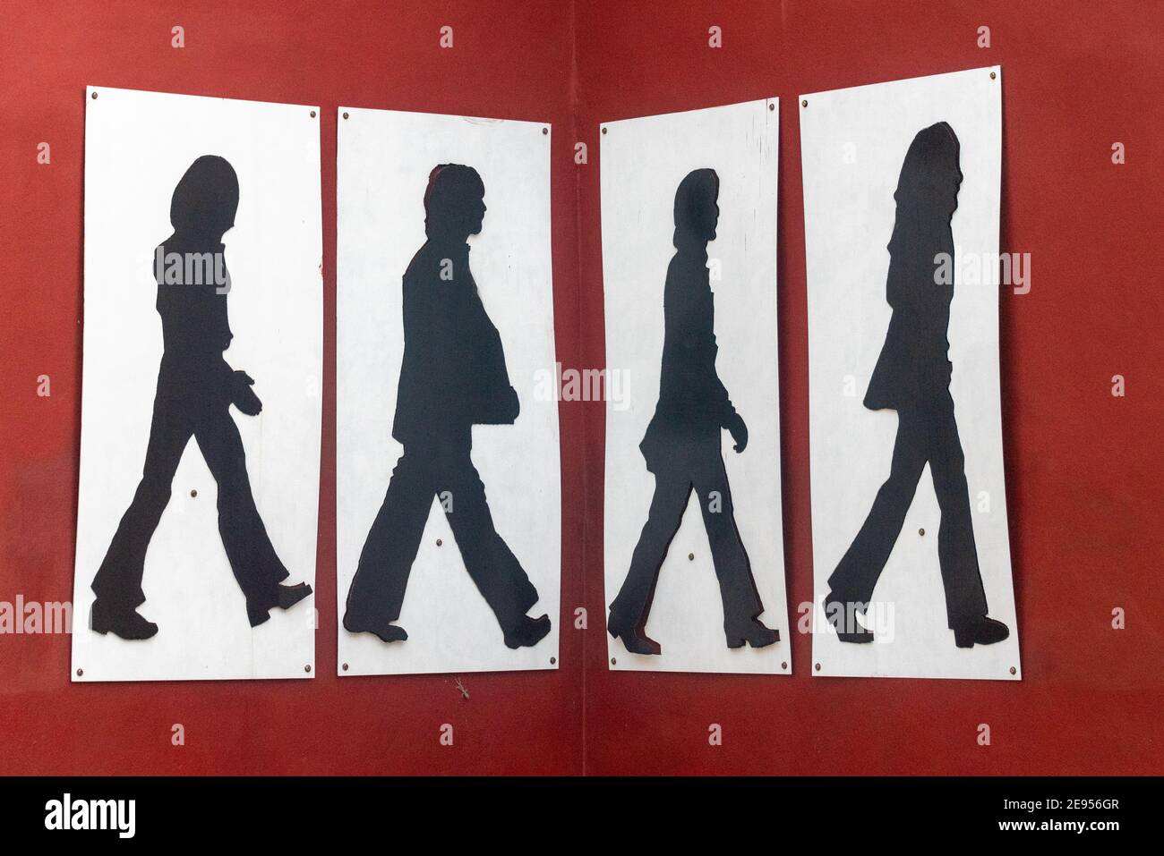 Beatles Silhouette Stencil