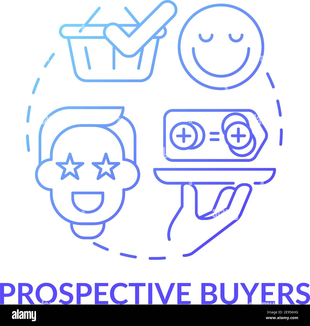Prospective buyers concept icon Stock Vector Image & Art - Alamy