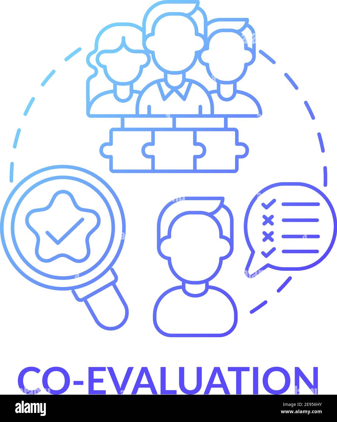 Co-evaluation concept icon Stock Vector Image & Art - Alamy