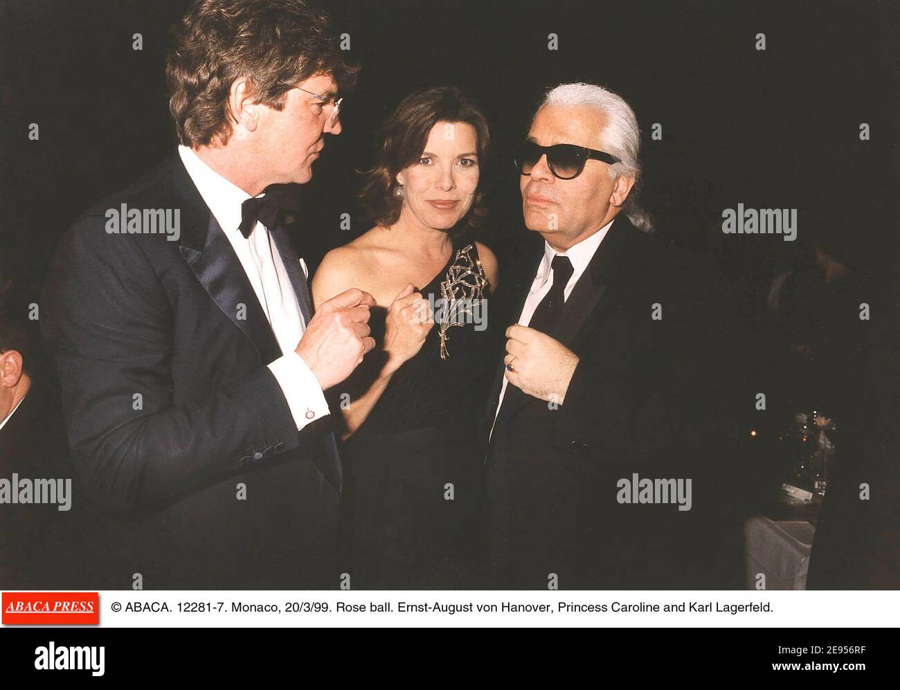 © ABACA. 12281-7. Monaco, 20/3/99. Rose ball. Ernst-August von Hanover ...