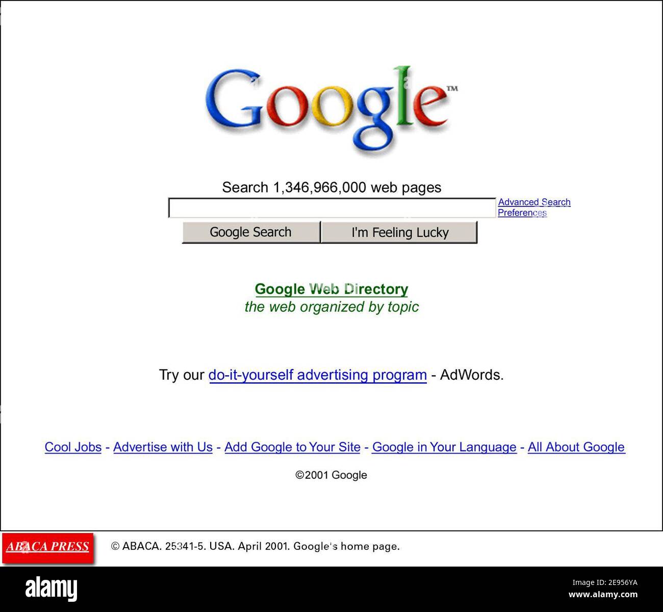 2001 and april 5 hi-res stock photography and images - Alamy