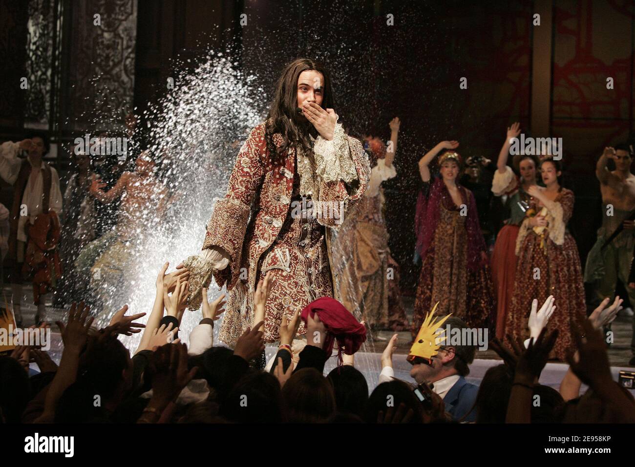Emmanuel Moire during the musical 'Le Roi Soleil' last show at 'Le ...