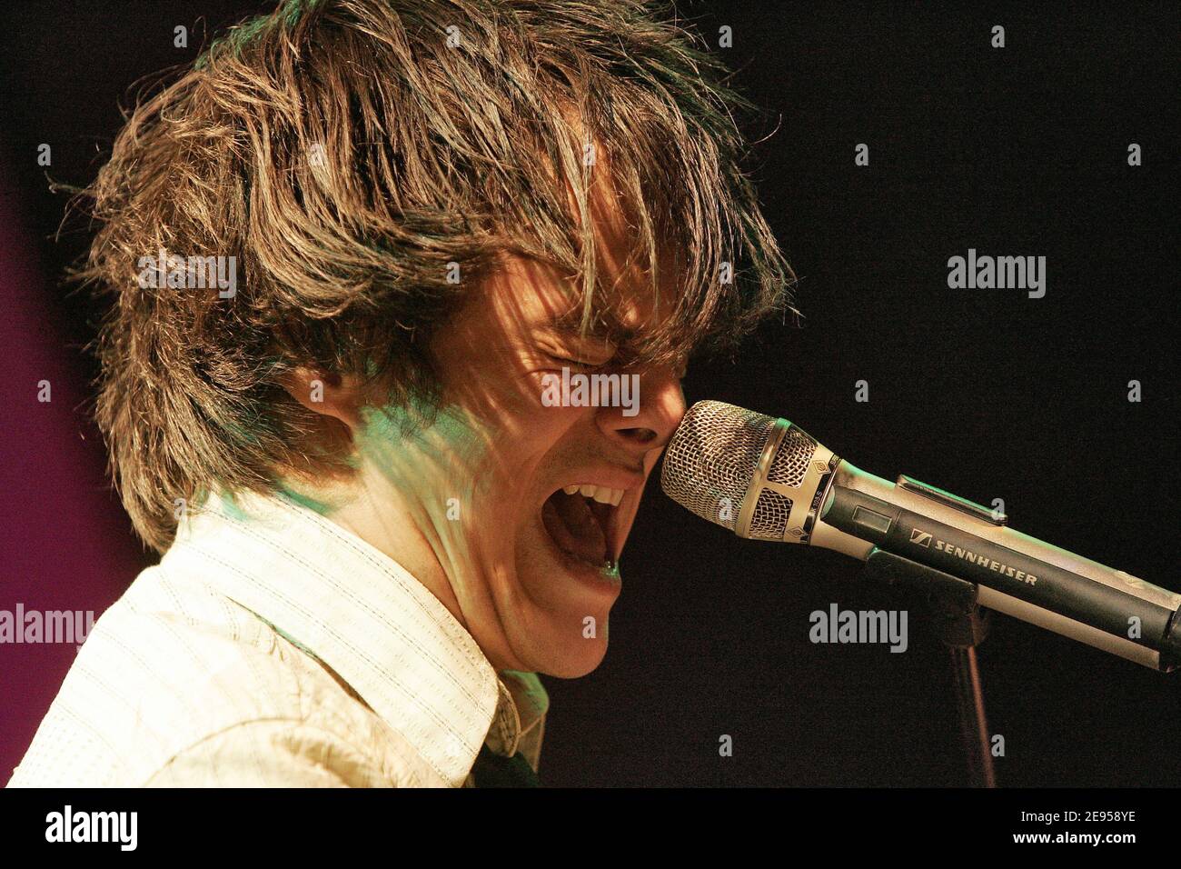 Jamie cullum performs live on stage hi-res stock photography and images ...
