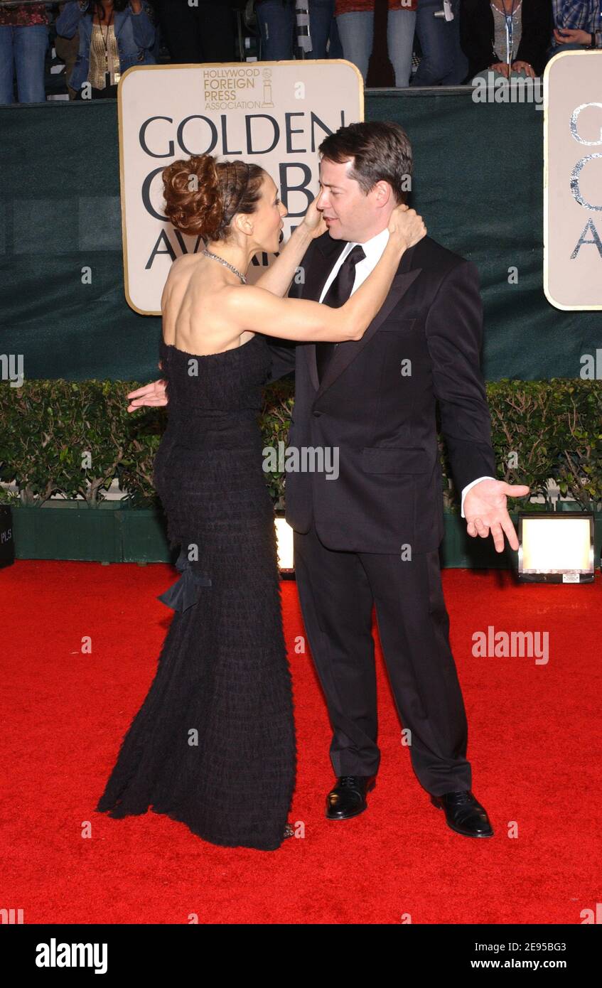Sarah Jessica Parker and husband Matthew Broderick arriving at the 63rd ...