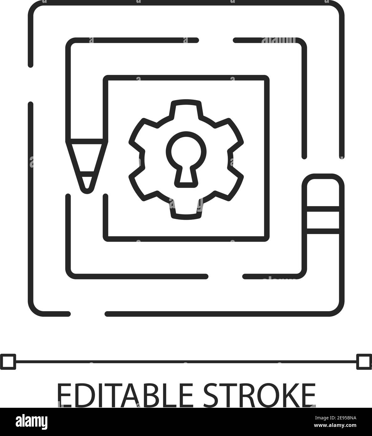 Taking on challenges linear icon Stock Vector Image & Art - Alamy