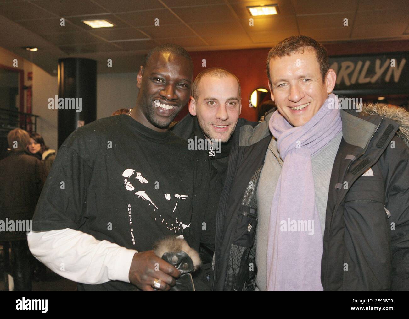 French humorists Omar, Fred and Dany Boon attend the last show of ...