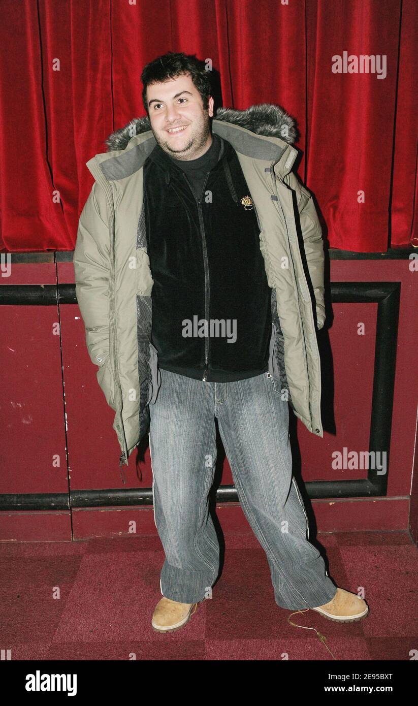 French actor Laurent Ournac attends the last show of French humorist ...