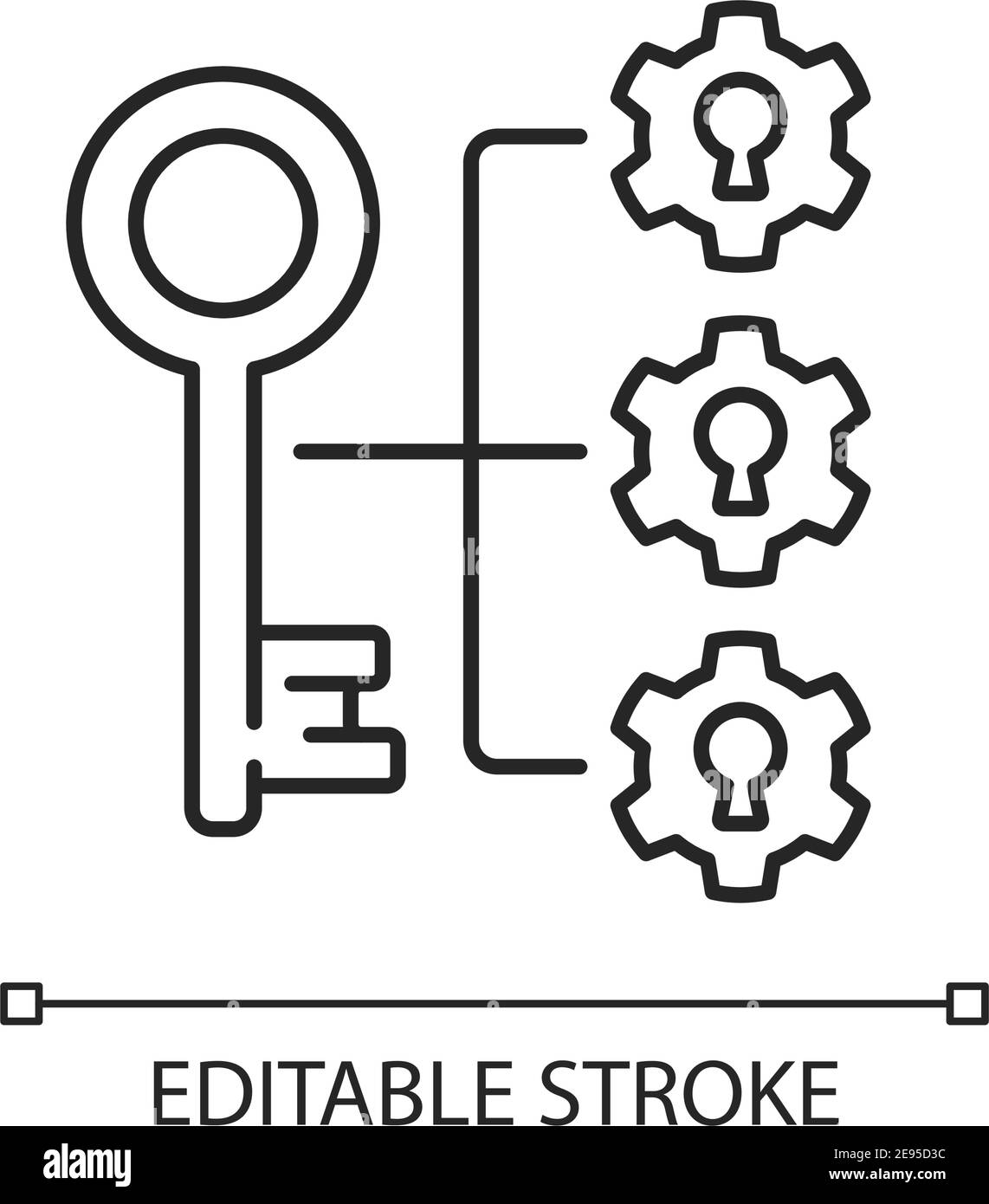 Breaking down problems linear icon Stock Vector Image & Art - Alamy