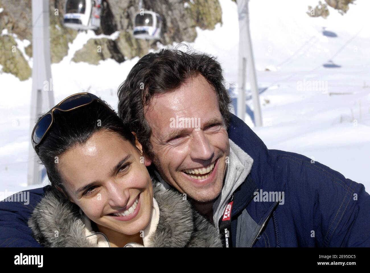 French actor Stephane Freiss and his wife Ursula at the 9th ...