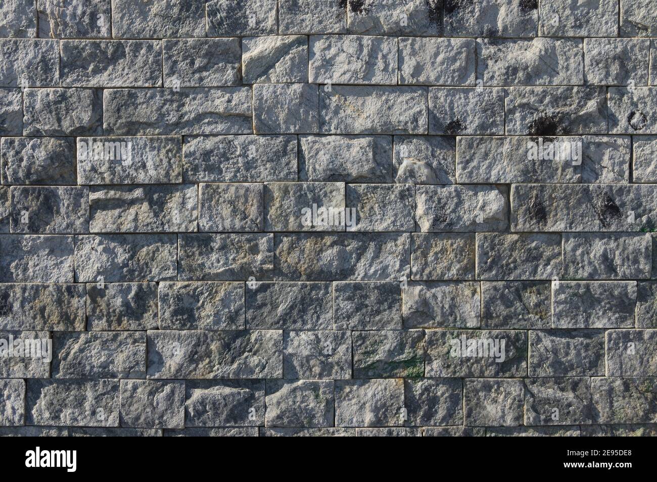 bricks wall coloured and with geometric shapes Stock Photo - Alamy