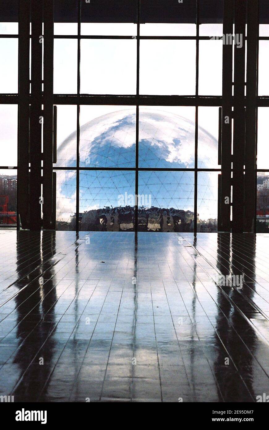 The Geode, a gleaming sphere 36 metres across containing a cinema with ...