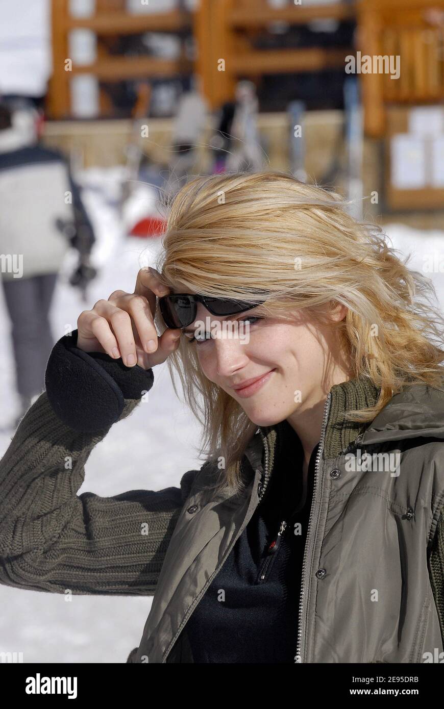 French actress Alice Taglioni poses for photographers during the 9th ...