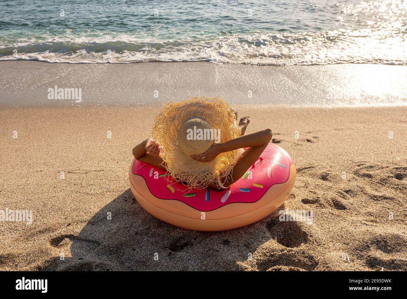 Inflatable donut water hi-res stock photography and images - Alamy