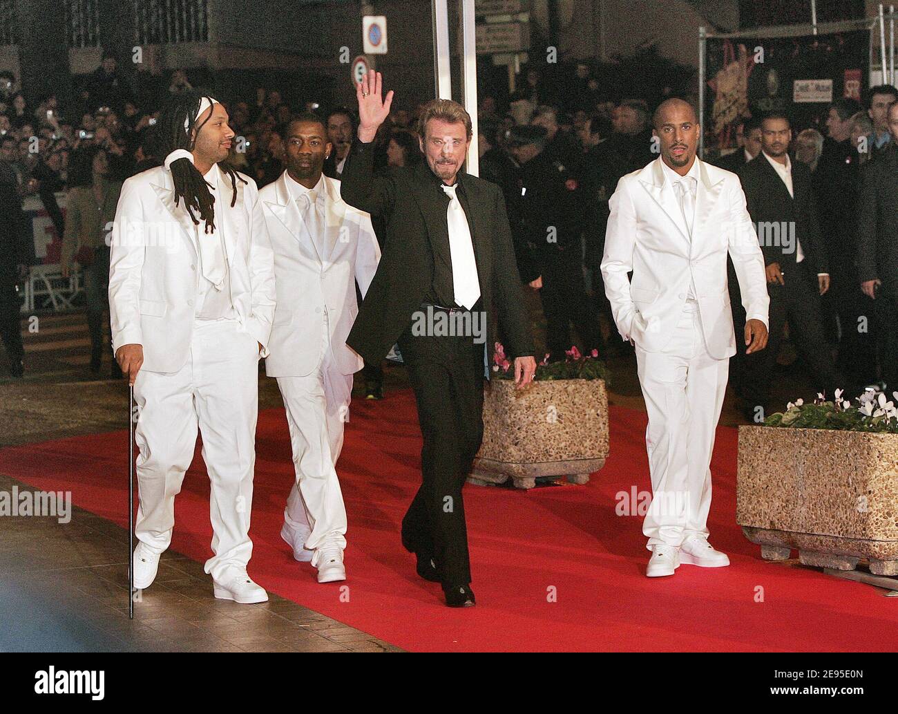 (From L to R) Members of 'Le Minister Amer', Doc Gyneco, Passi, Stomy ...