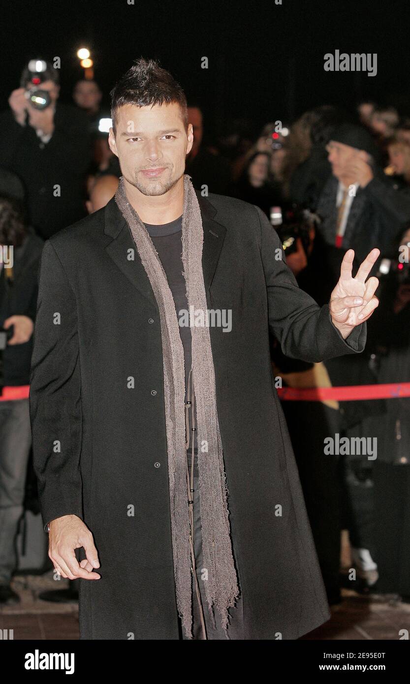 US singer Ricky Martin arrives at the 7th NRJ Music Awards at the ...