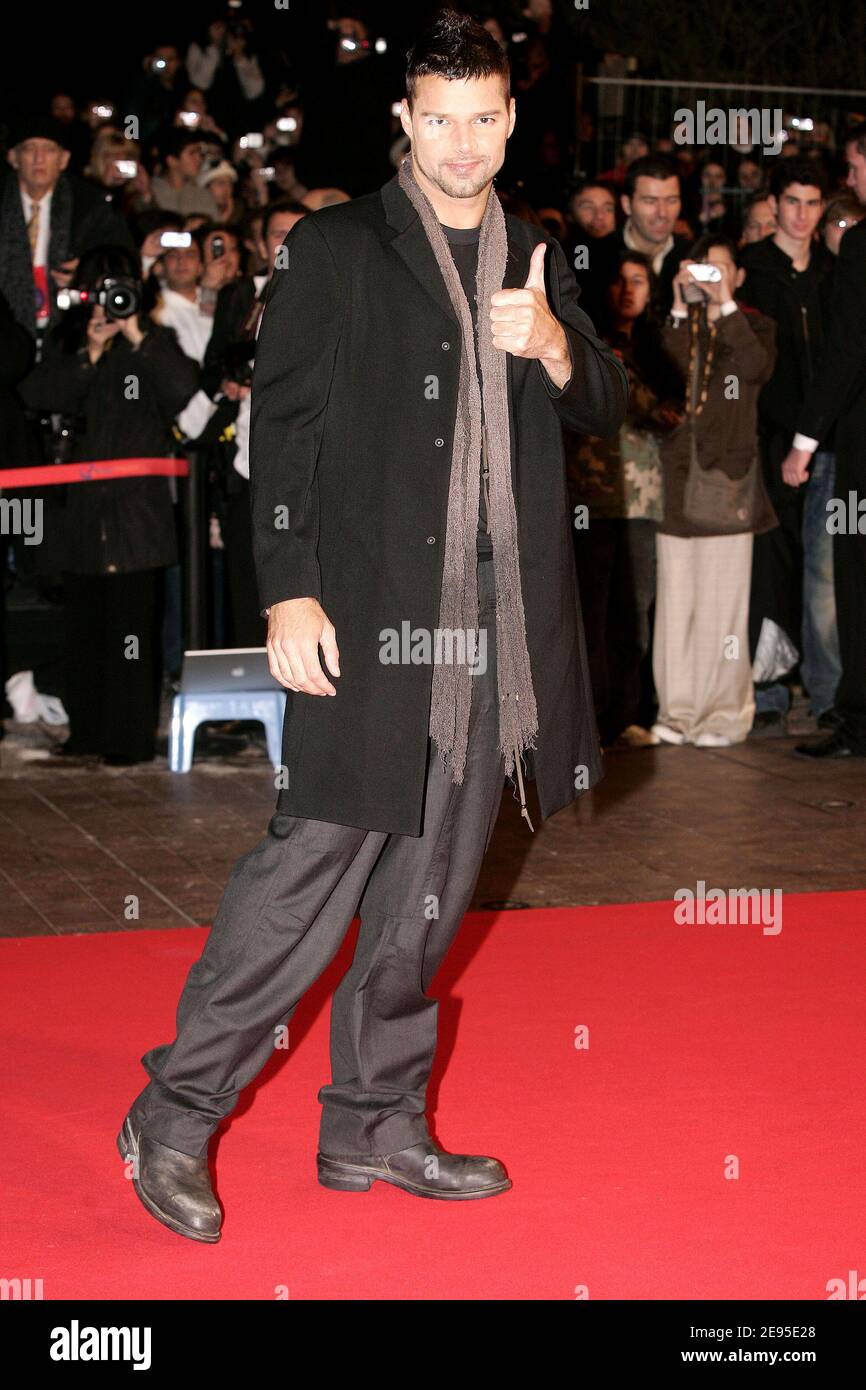 US singer Ricky Martin arrives at the 7th NRJ Music Awards at the ...