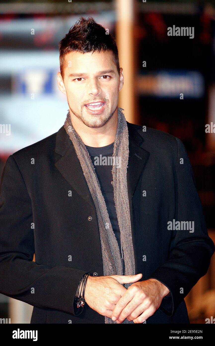 US singer Ricky Martin arrives at the 7th NRJ Music Awards at the ...