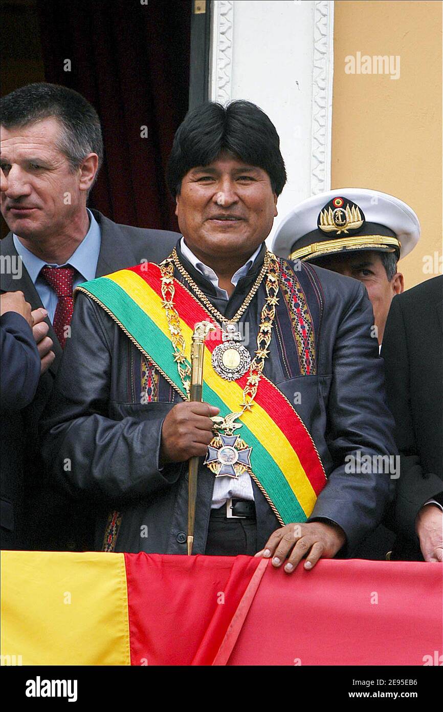 Bolivian President Evo Morales