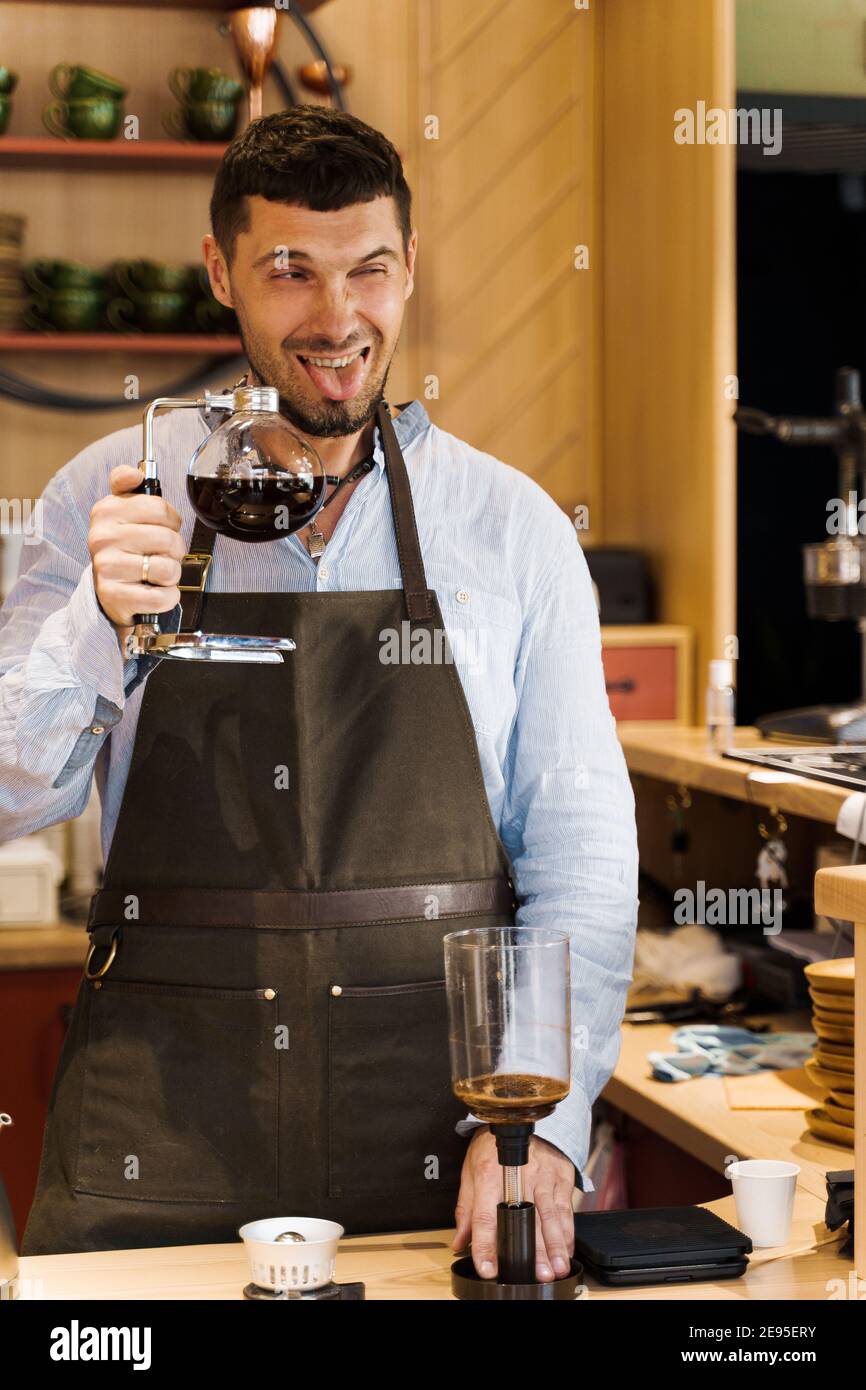 Coffee grinder and brewer hi-res stock photography and images - Alamy