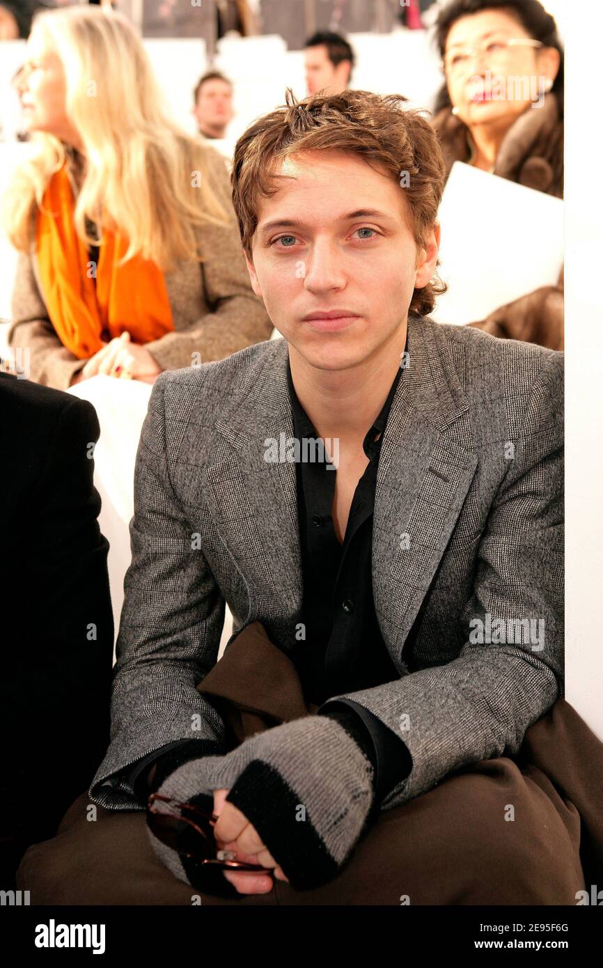 French singer Raphael attends the Chanel's Haute-Couture Spring-Summer ...