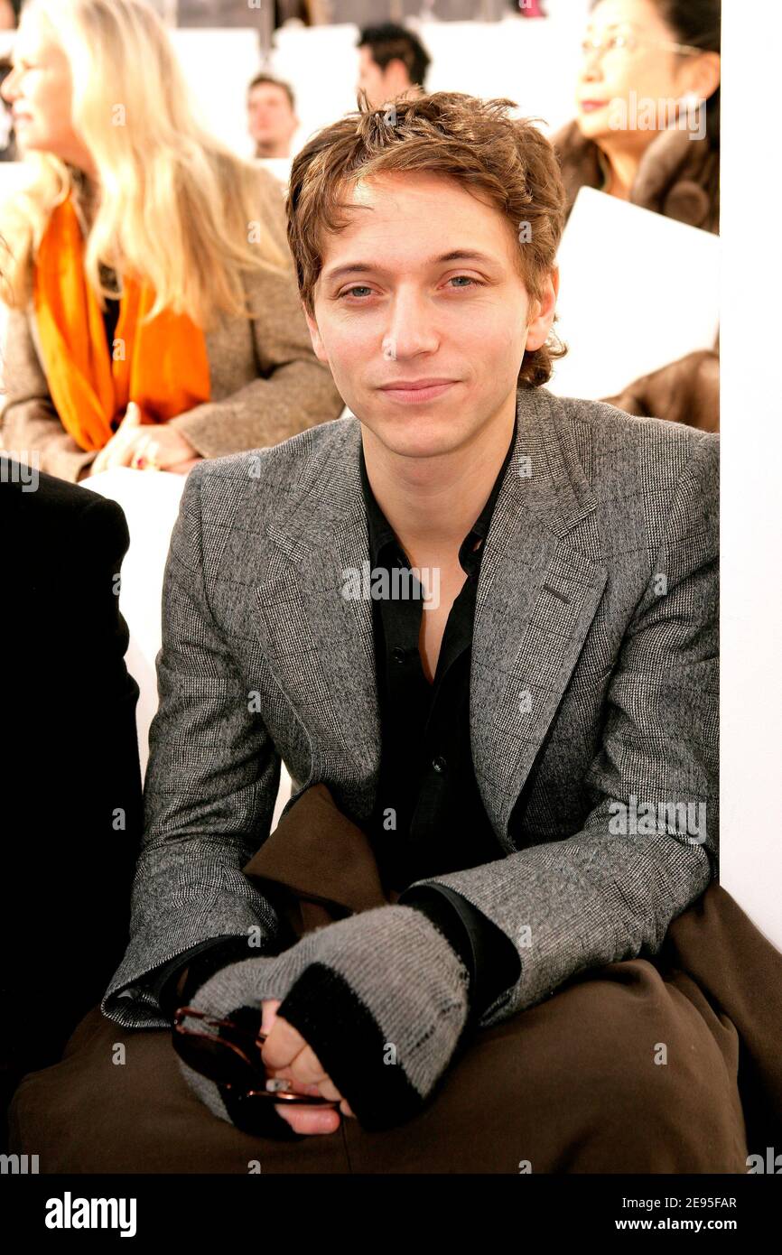 French singer Raphael attends the Chanel's Haute-Couture Spring-Summer ...