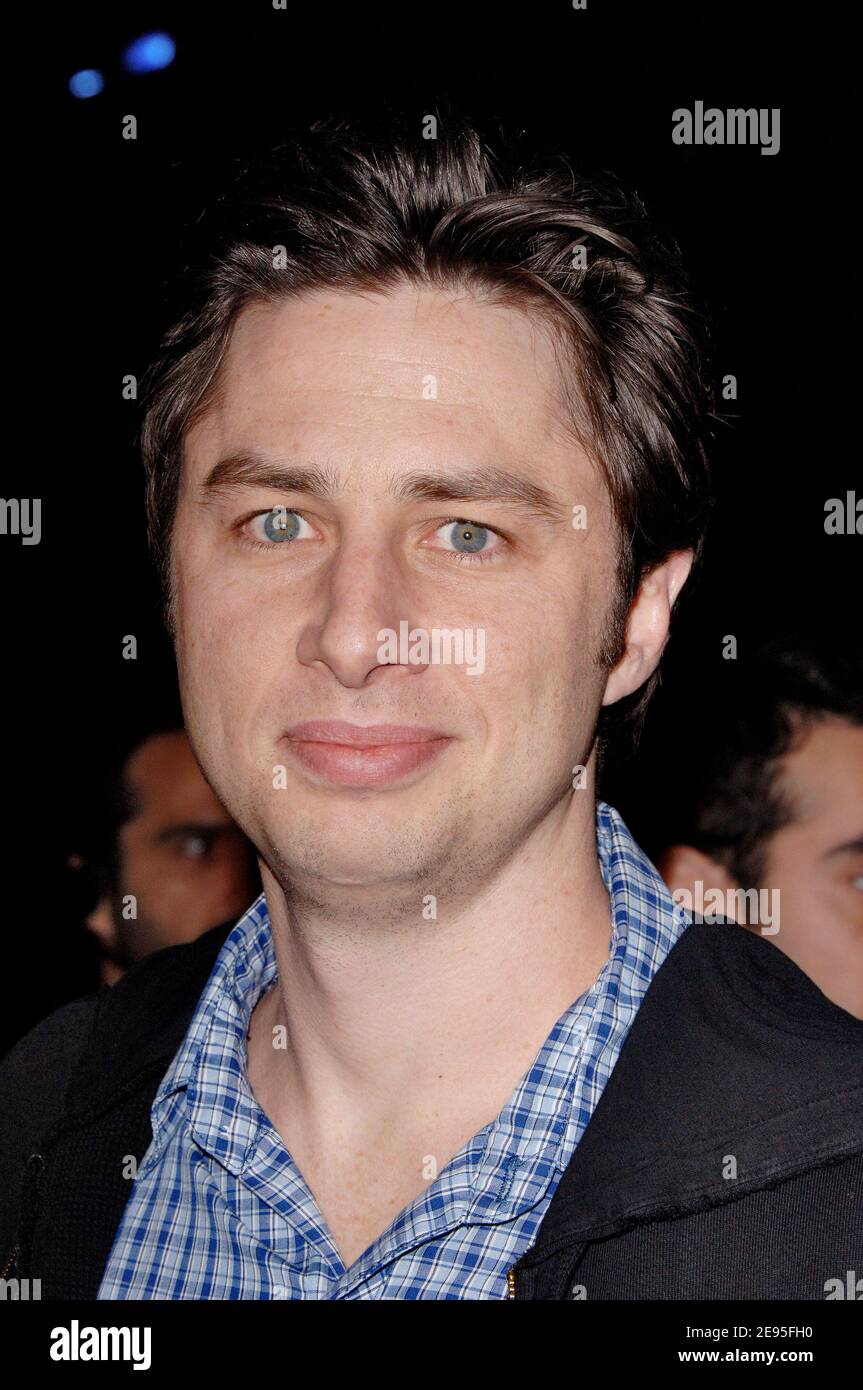 Zach Braff attends the premiere of 'Something New' at the Cinerama Dome ...