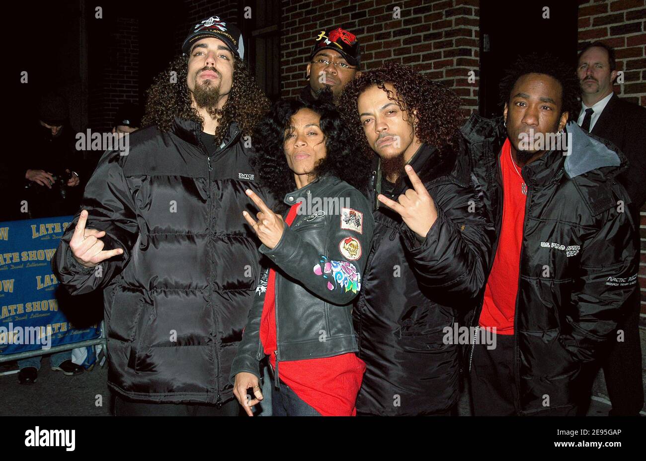 Actress and singer Jada Pinkett Smith stops by the Ed Sullivan theater ...