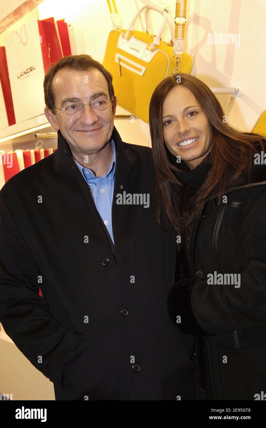 French TV presenter Jean-Pierre Pernaut and his wife Nathalie Marquay ...