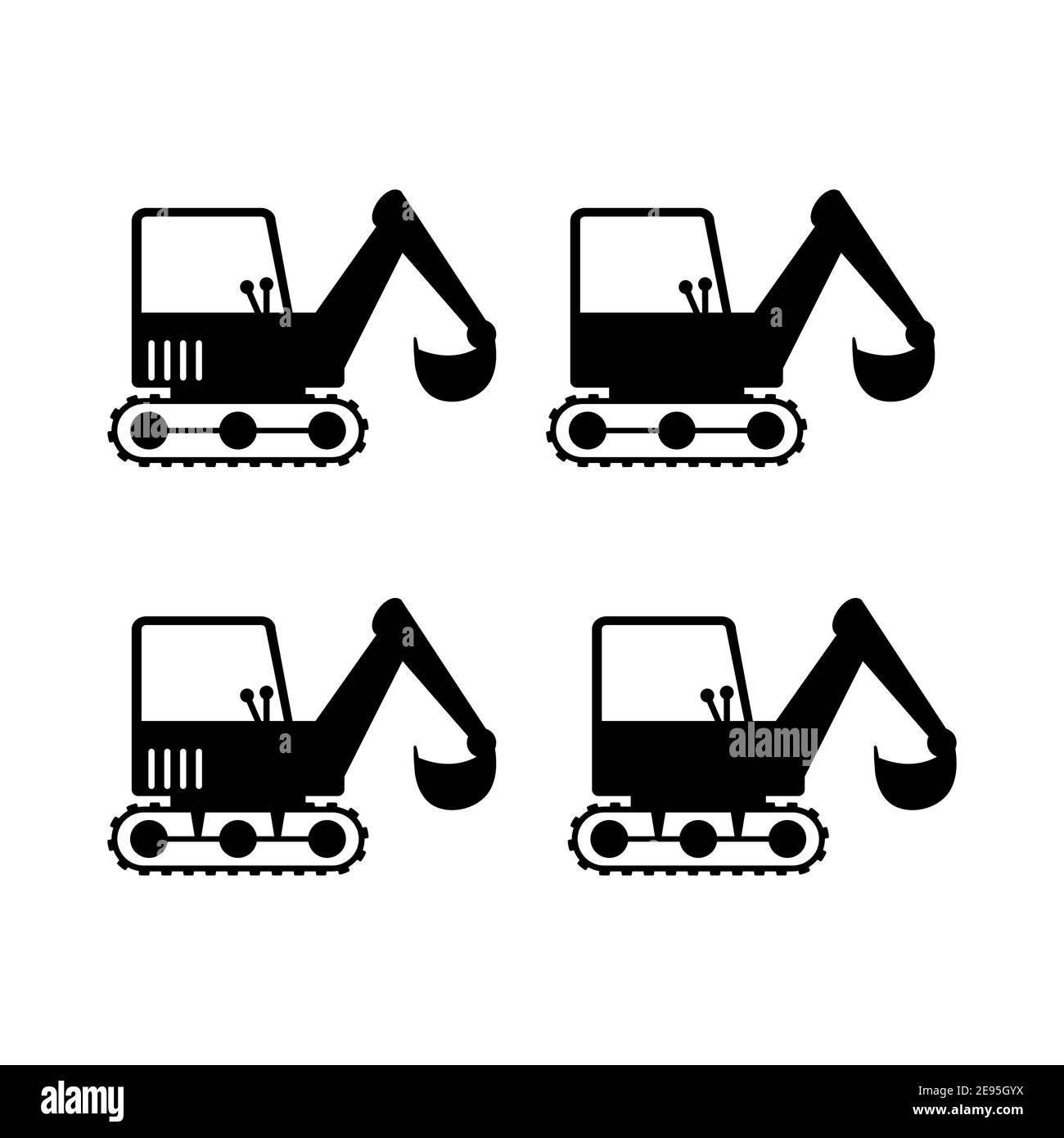 Excavator icon, Digger toy icon Stock Vector Image & Art - Alamy
