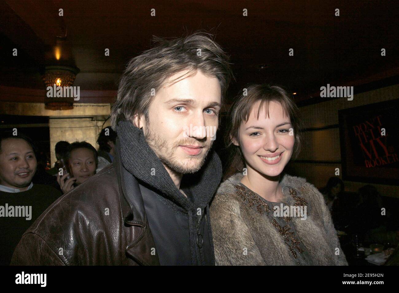 EXCLUSIVE. French actor Stanislas Merhar and Louise Bourgoin attends ...