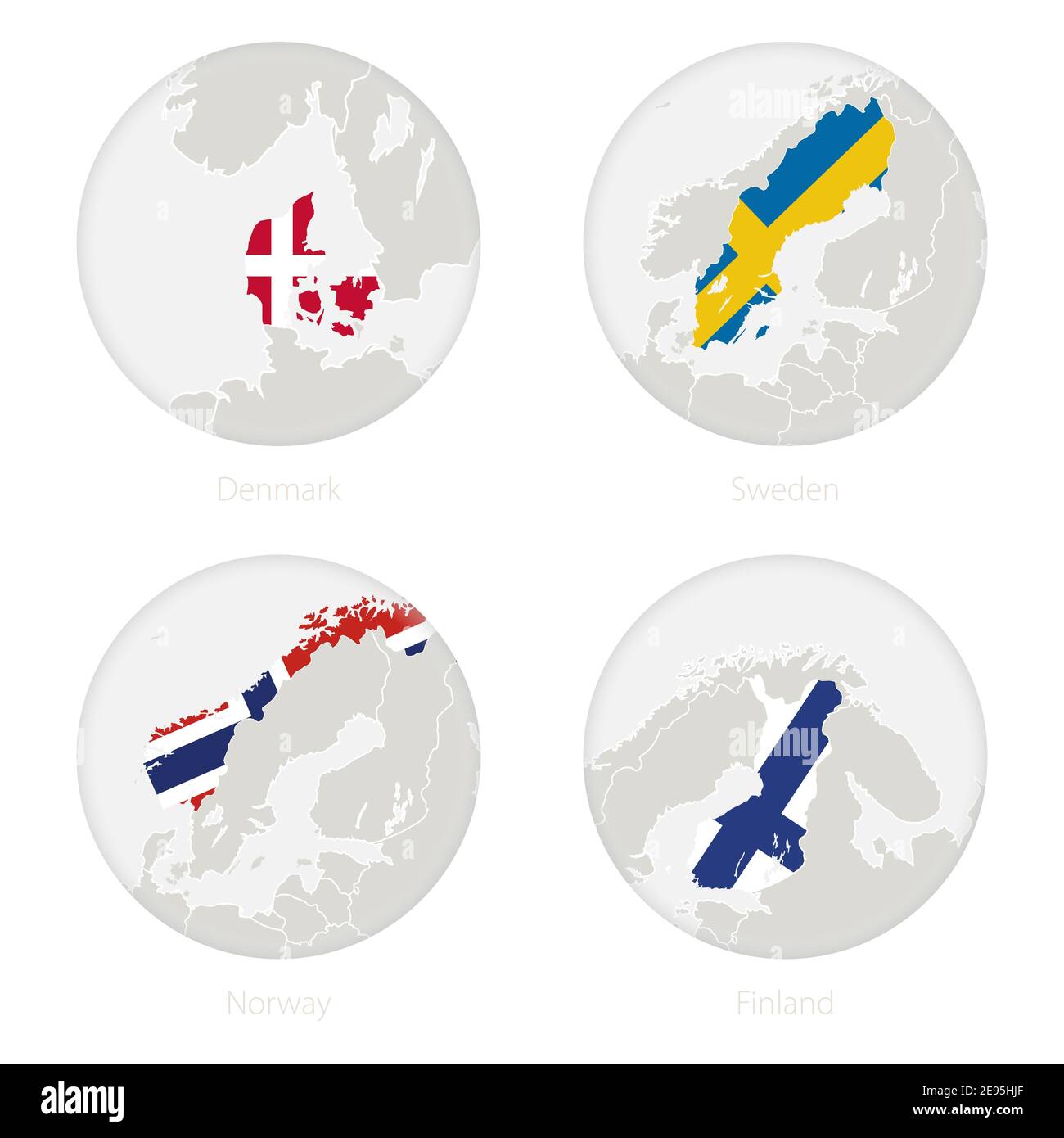 Norway finland border Stock Vector Images - Alamy
