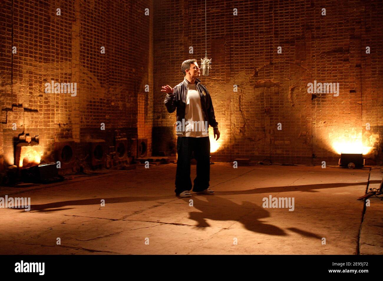 EXCLUSIVE. French singer Amine filming his video clip for his single ...