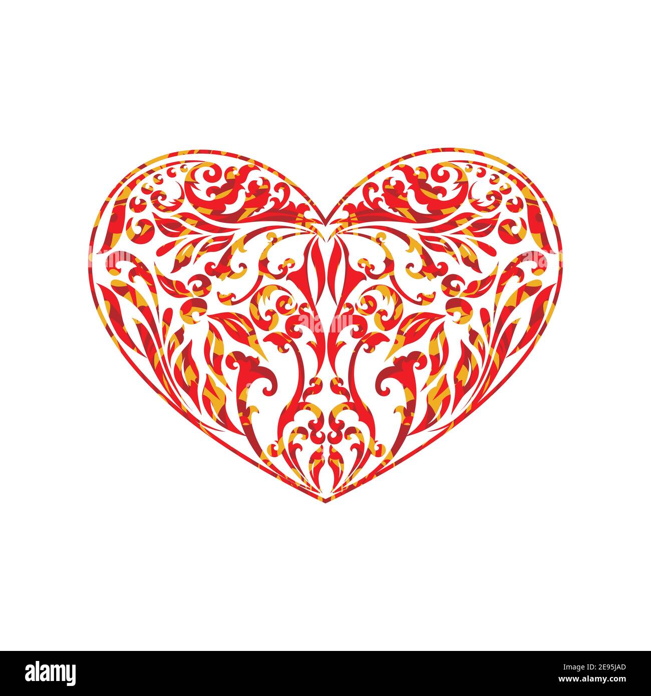 Red hearts pattern border Cut Out Stock Images & Pictures - Alamy