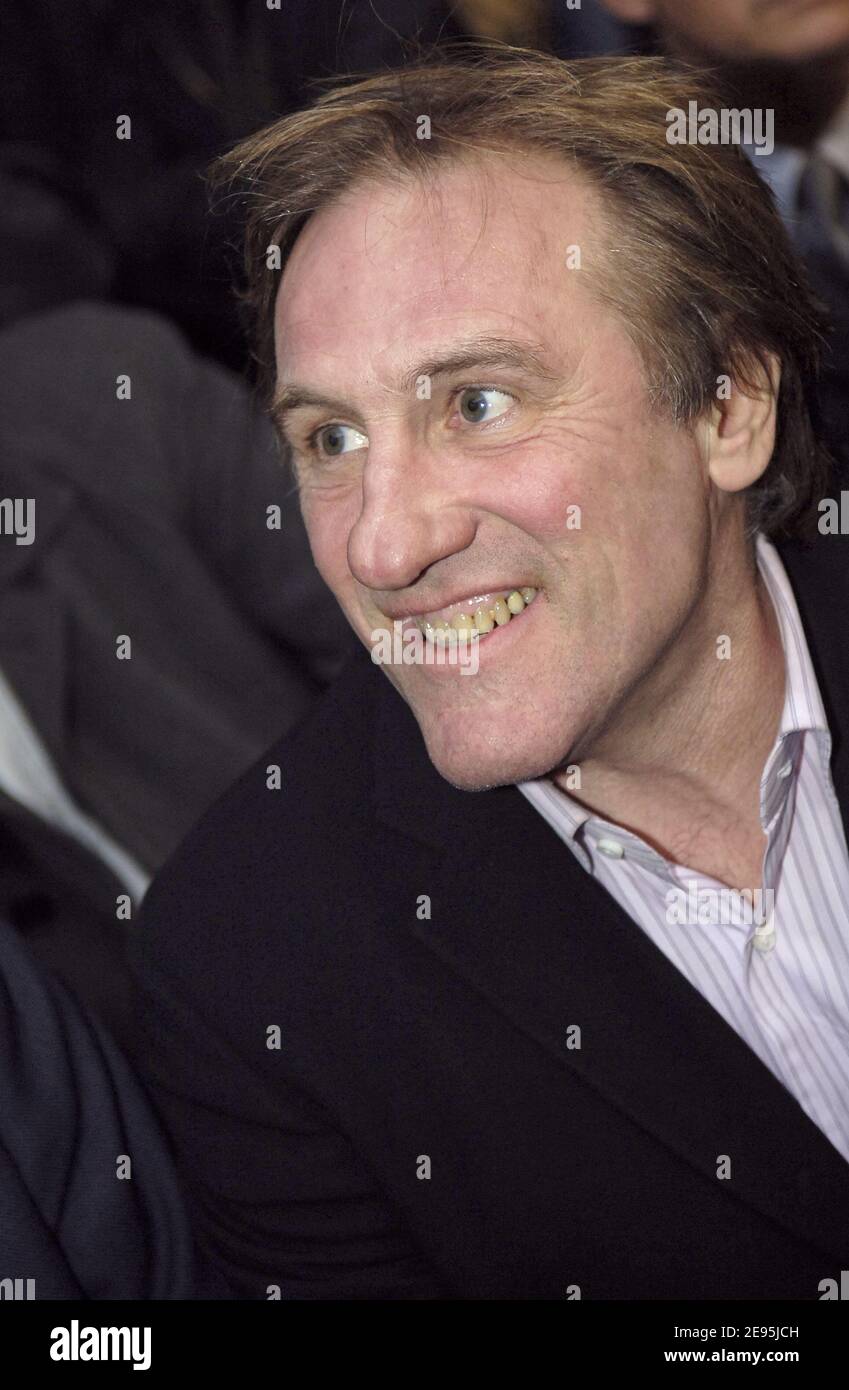 "French actor Gerard Depardieu attends Francesco Smalto's men Fall ...