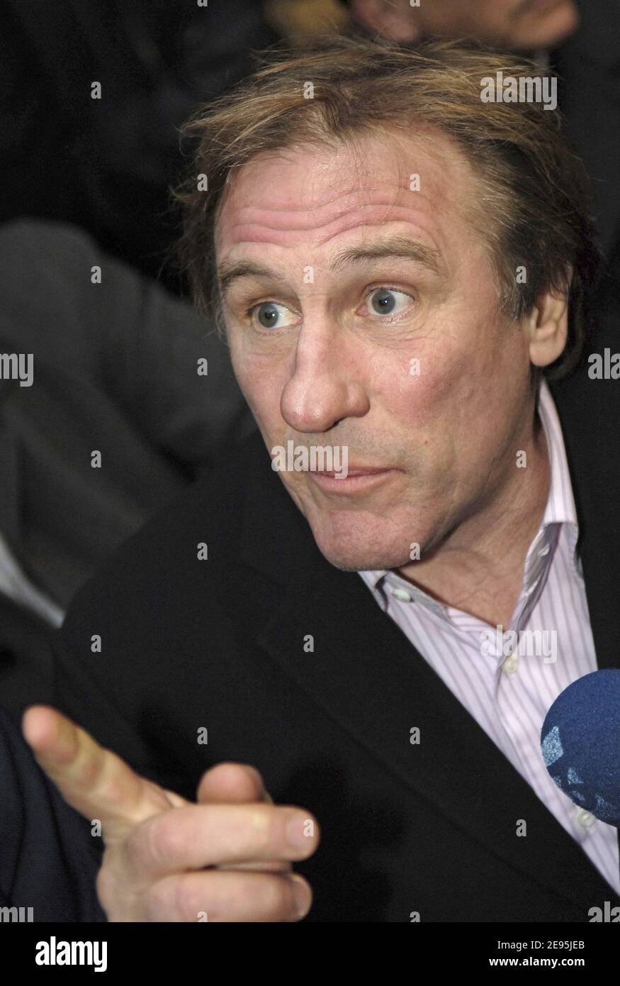 "French actor Gerard Depardieu attends Francesco Smalto's men Fall ...