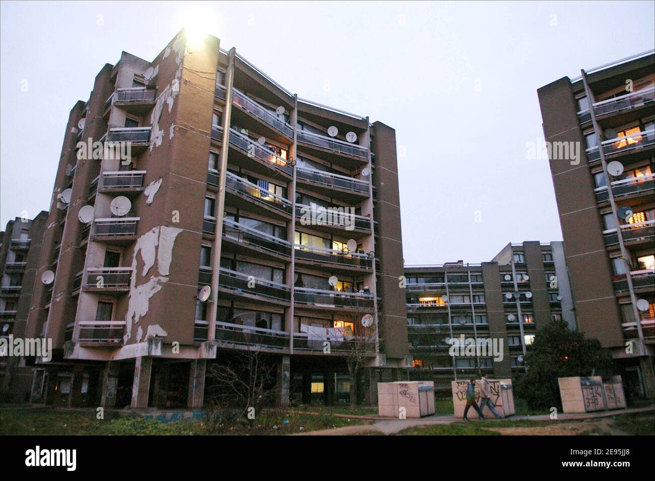 A view of the 'Forestiere', housing community of Clichy-Sous-Bois ...