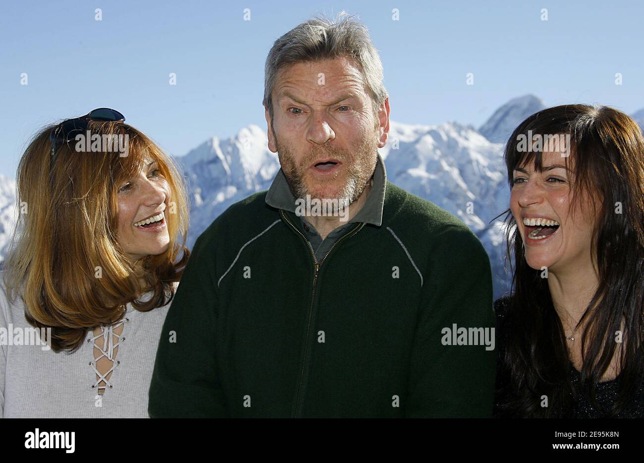 French actors Florence Pernel, Tcheky Karyo and Anne Caillon pose ...