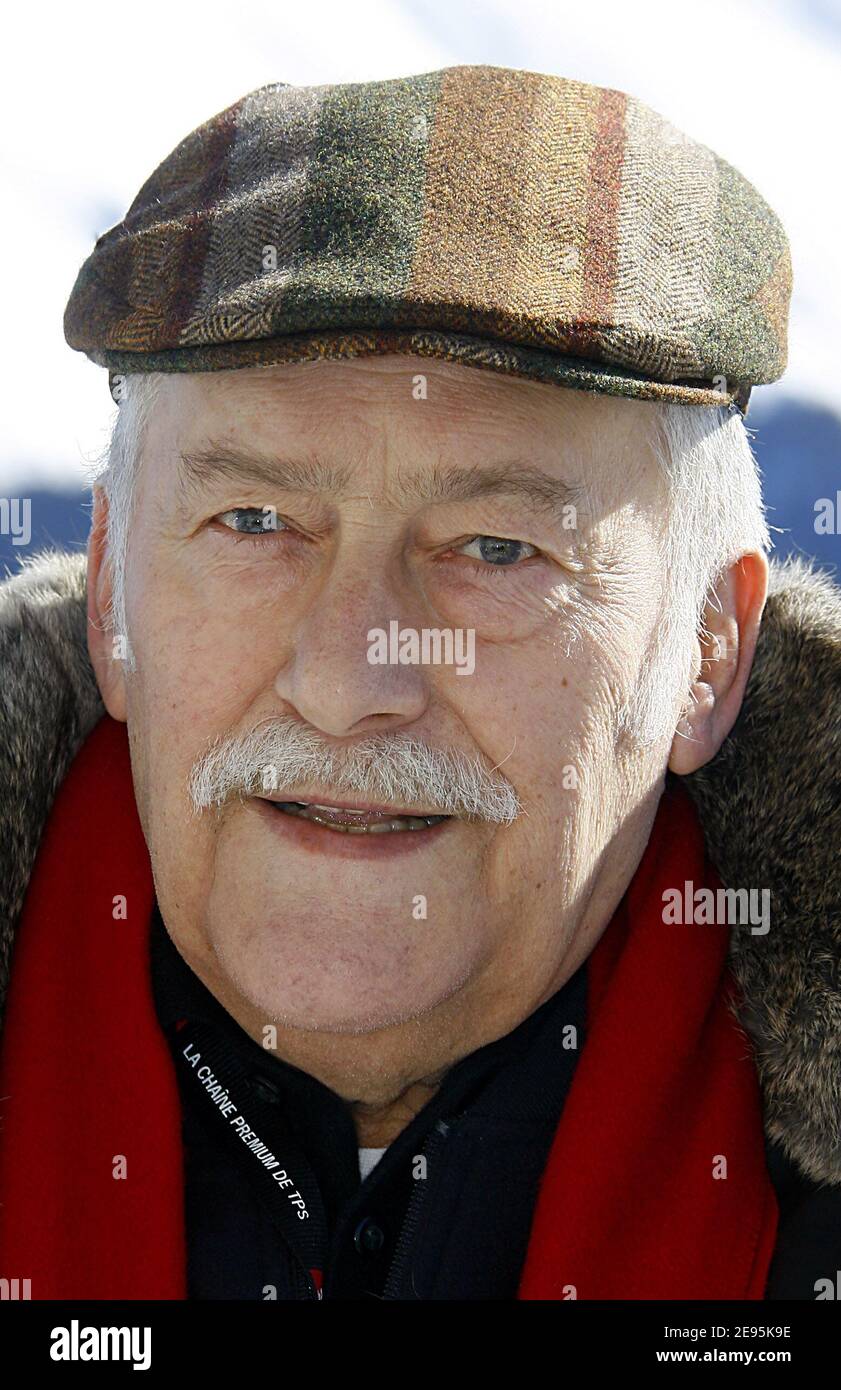 French actor Michel Duchaussoy poses during the 8th Luchon ...
