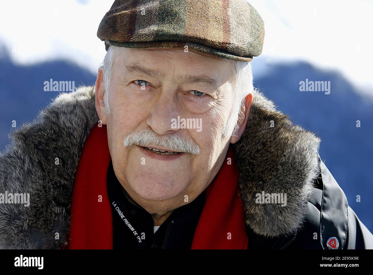 French actor Michel Duchaussoy poses during the 8th Luchon ...