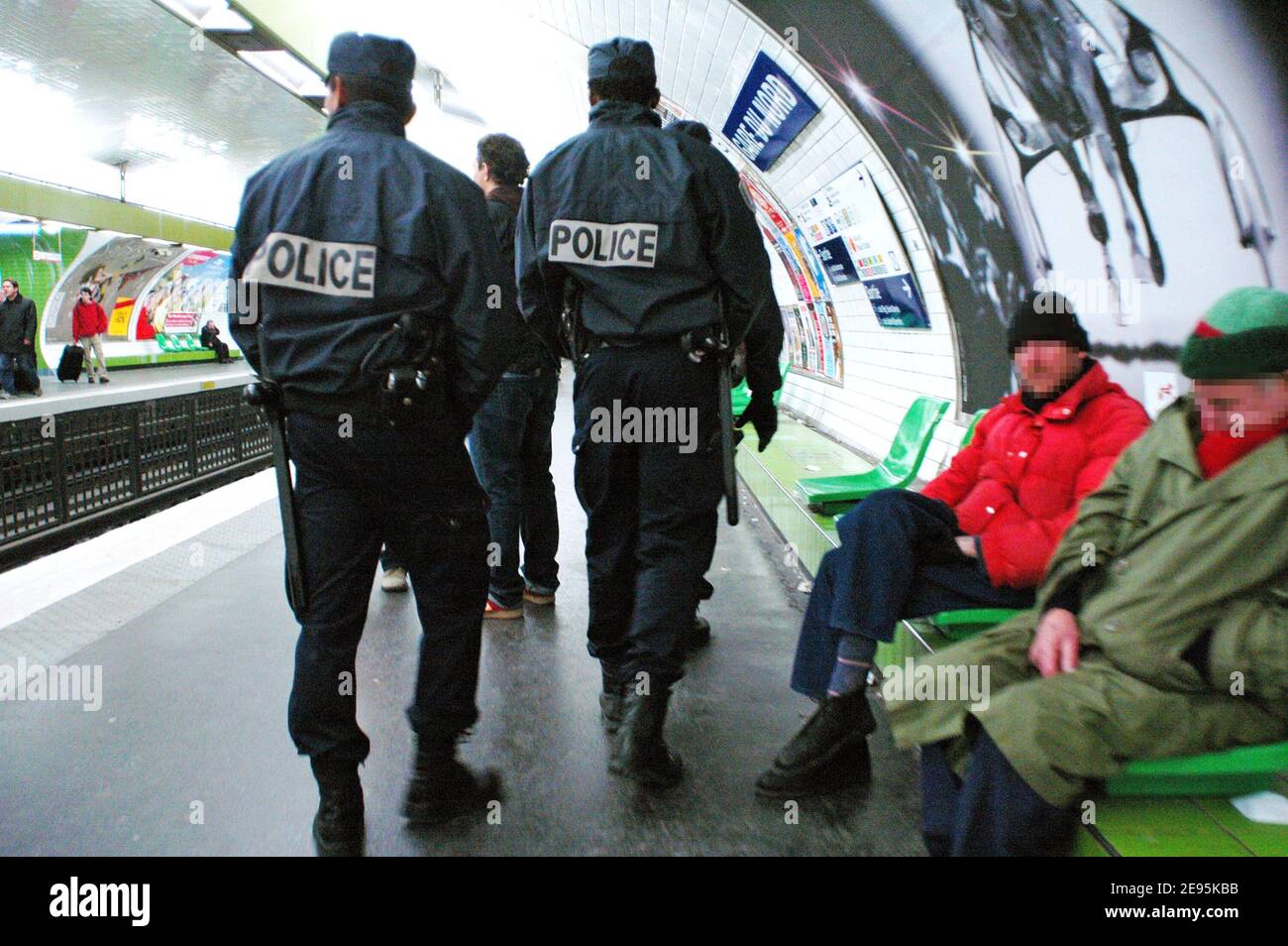 Illustration of security forces and police units in urban ...