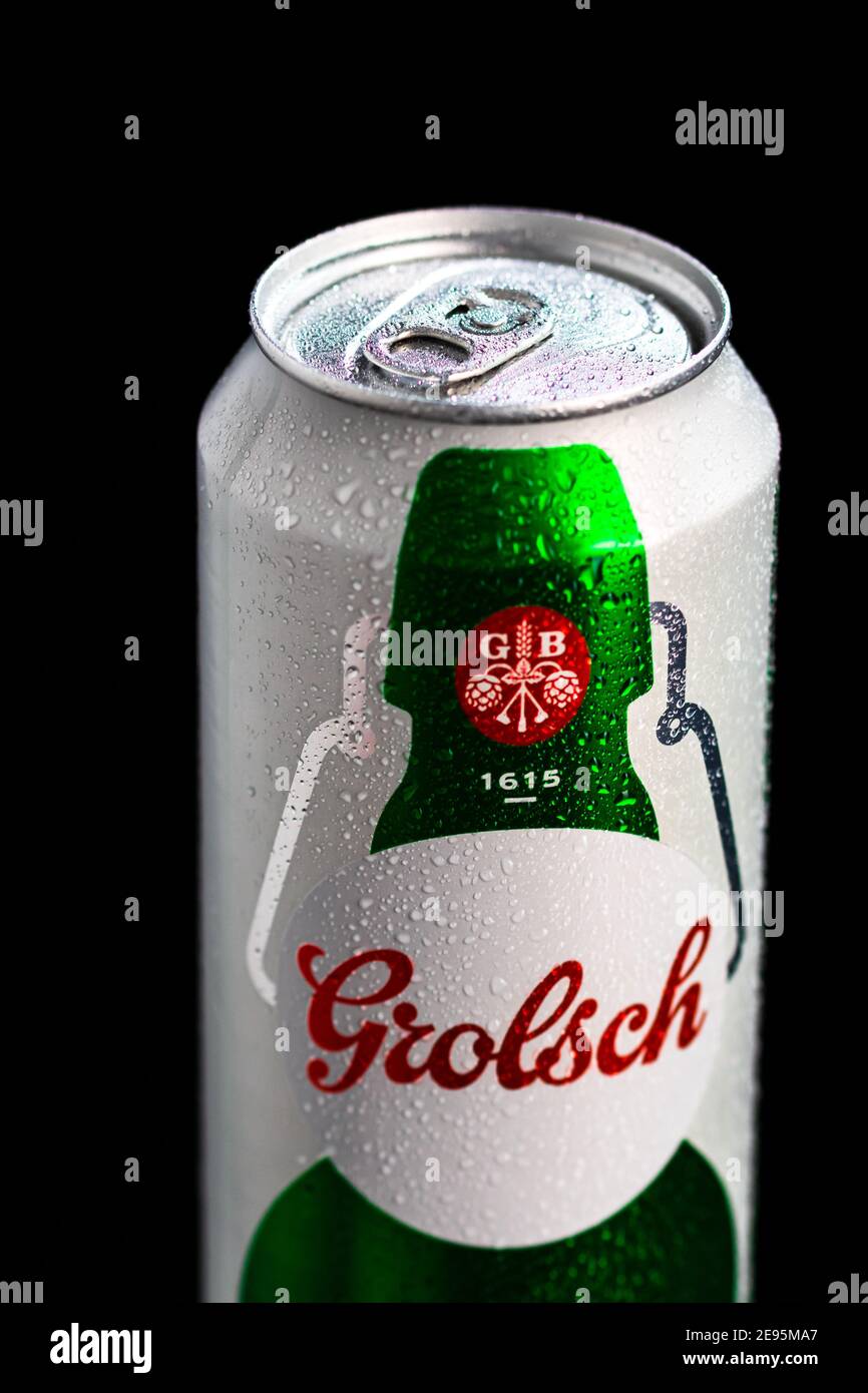 Grolsch premium lager beer can hi-res stock photography and images - Alamy