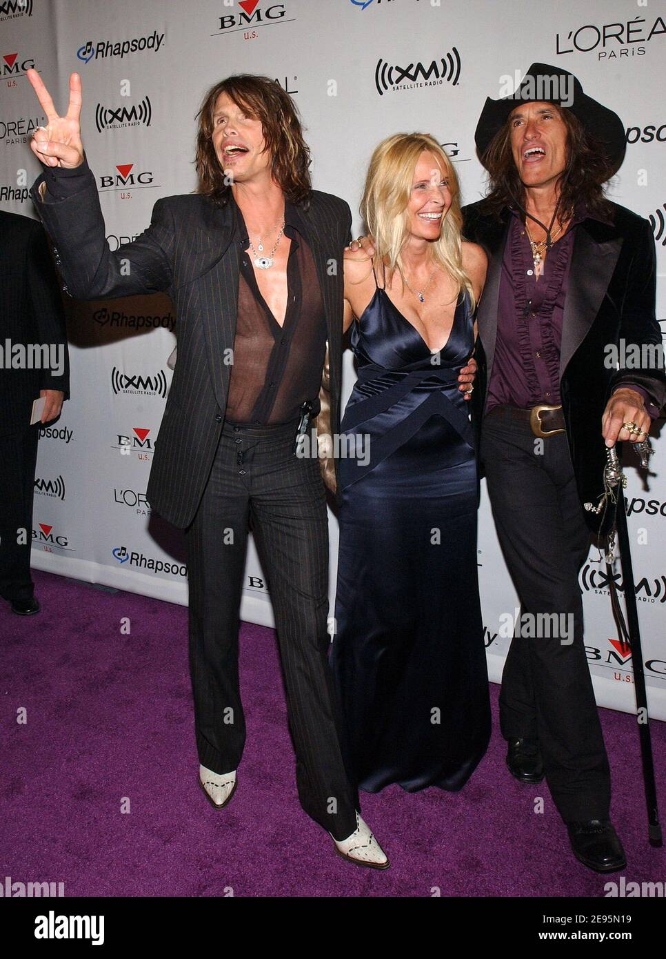 Steven Tyler, Billie Perry and Joe Perry attend the 2006 Clive Davis ...