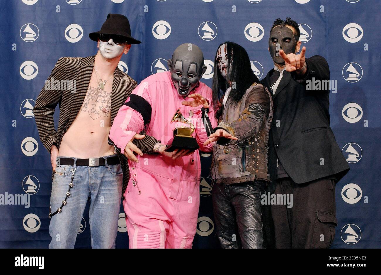 Winner for Best Metal Performance, Slipknot poses in the pressroom of ...