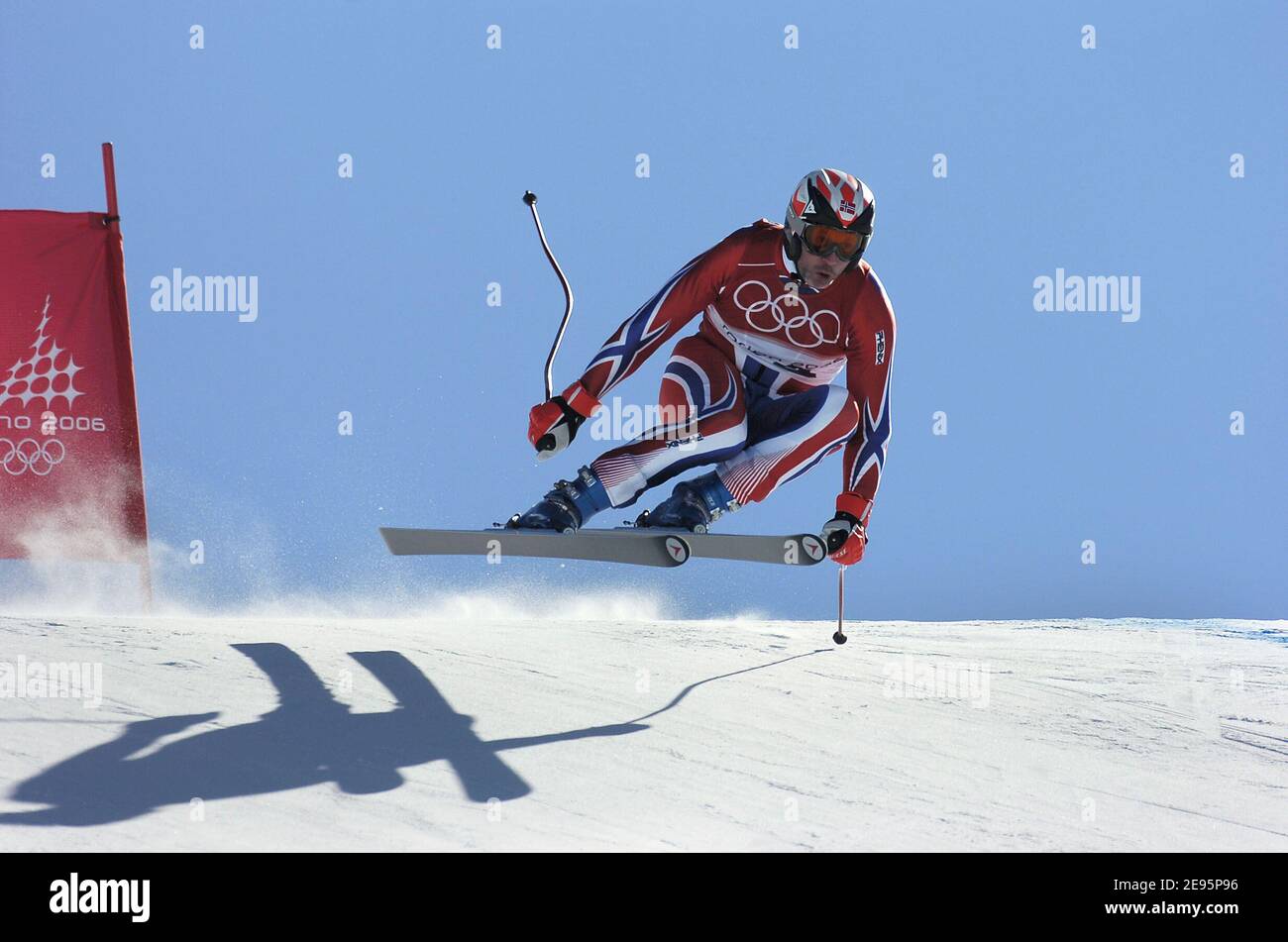 Norway's Klus Lasse during the training run for the men's downhill at ...