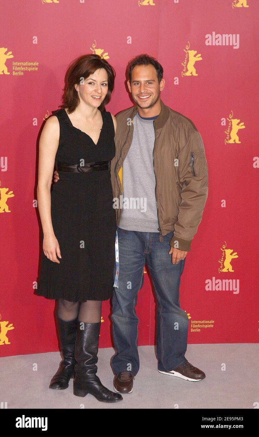 German actor Moritz Bleibtreu and German actress Martina Gedeck pose ...
